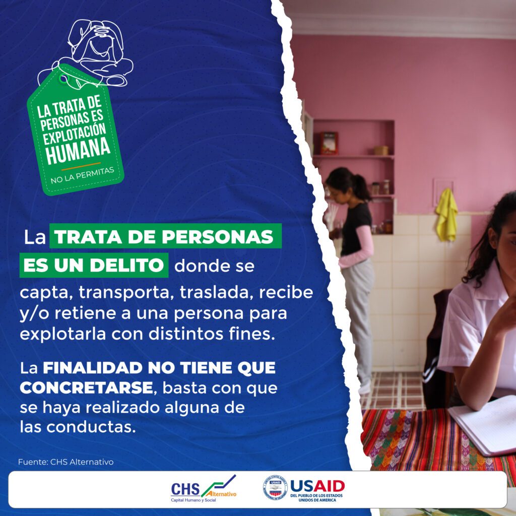 La trata de personas es explotación – ::: CHS Alternativo